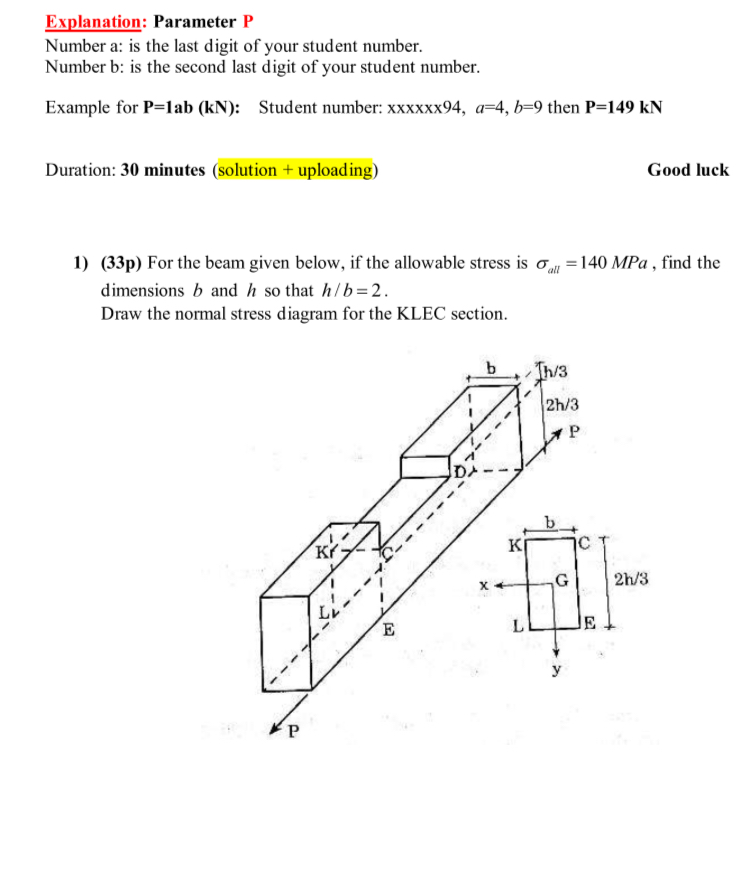 Explanation: Parameter PNumber a: is the last digit | Chegg.com