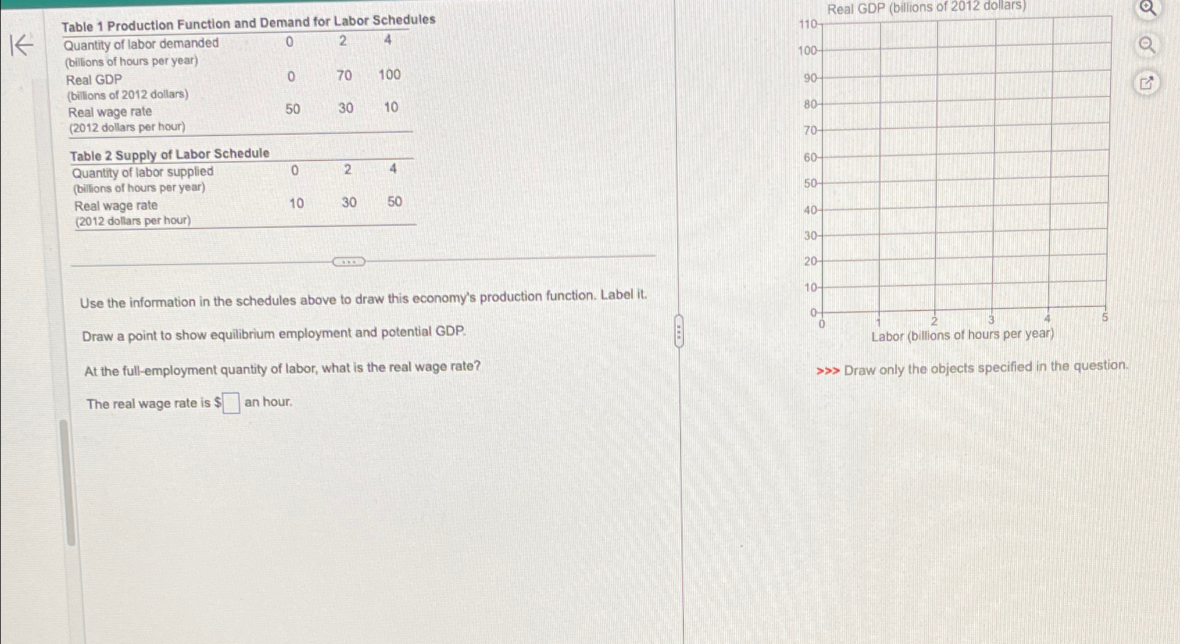 Solved Table 1 ﻿Production Function and Demand for Labor | Chegg.com