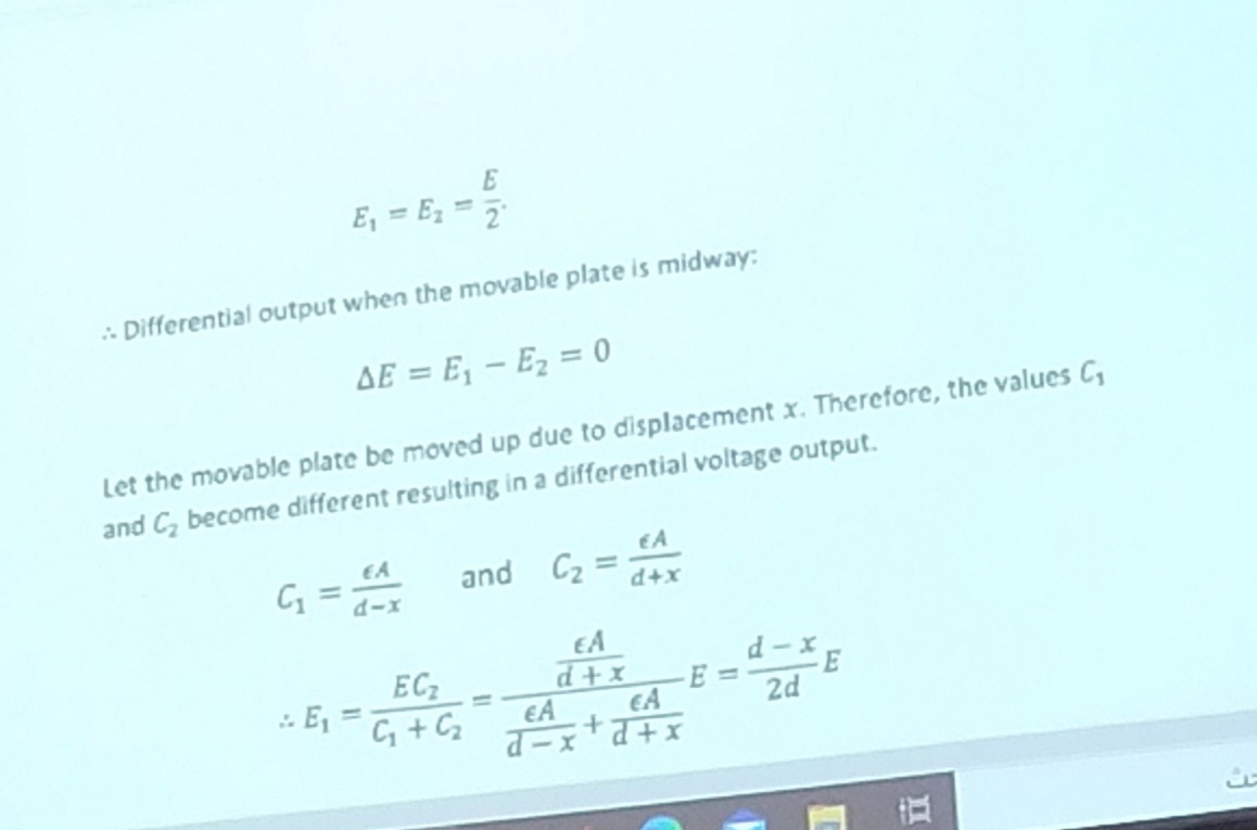 E1=E2=E2.:. ﻿Differential output when the movable | Chegg.com