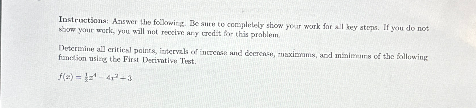 Solved Instructions: Answer the following. Be sure to | Chegg.com