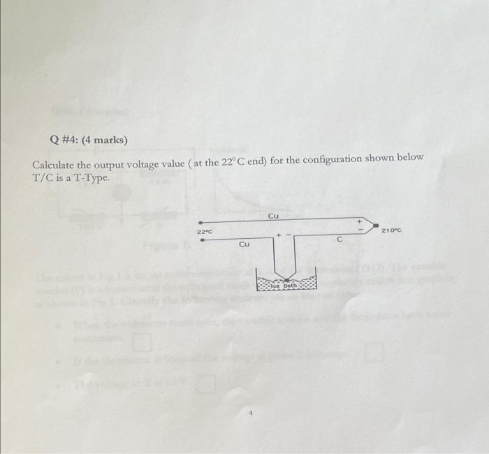 Solved Calculate the output voltage value ( at the 22∘C end) | Chegg.com