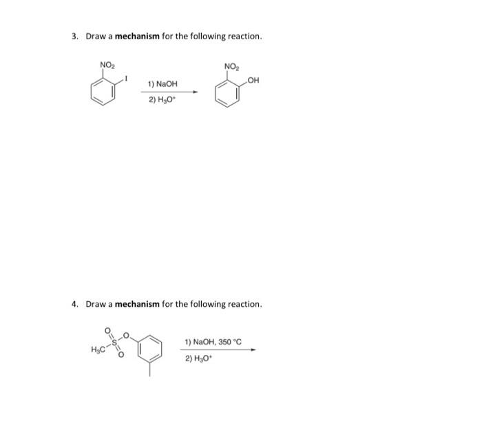 Solved 3. Draw a mechanism for the following reaction. 4. | Chegg.com