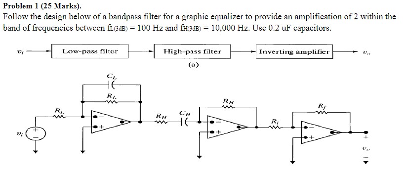 Solved Problem 1 (25 ﻿Marks).Follow the design below of a | Chegg.com