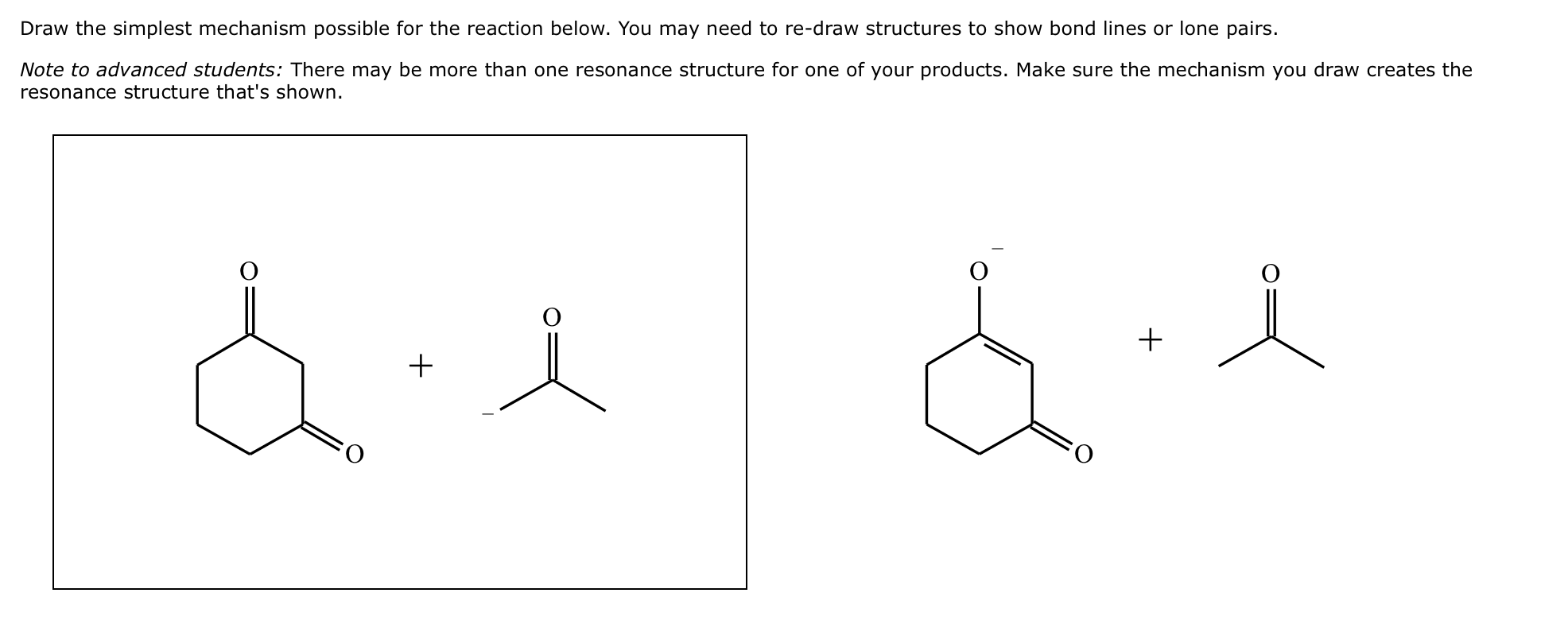 Solved Draw the simplest mechanism possible for the reaction | Chegg.com