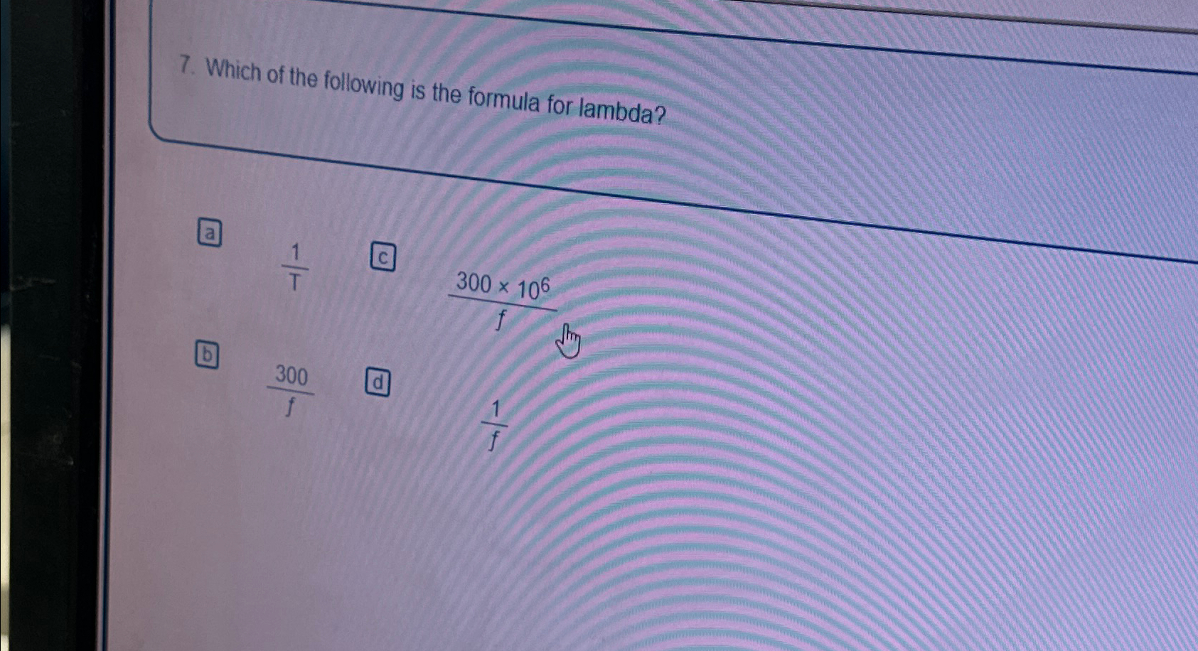 Solved Which of the following is the formula for | Chegg.com