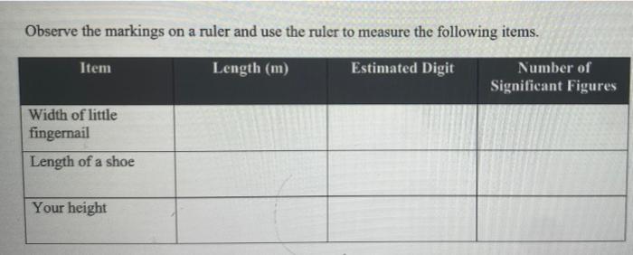 Solved Observe the markings on a ruler and use the ruler to | Chegg.com Solved Observe the markings on a ruler and use the ruler to | Chegg.com