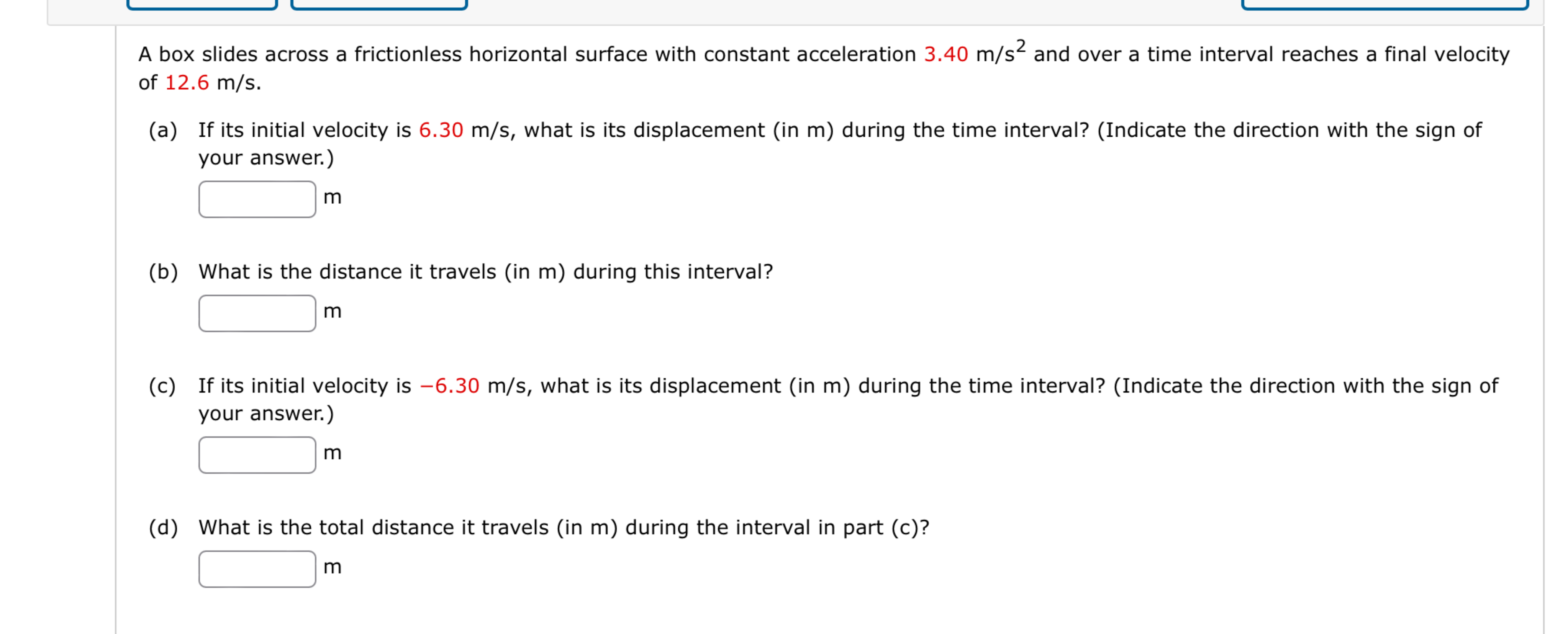 Solved A box slides across a frictionless horizontal surface | Chegg.com