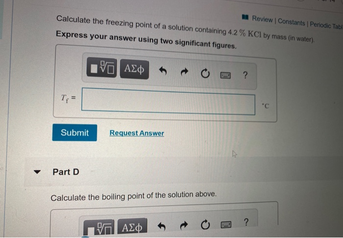 Solved Part A A Review Constants Periodic Table Calculate | Chegg.com
