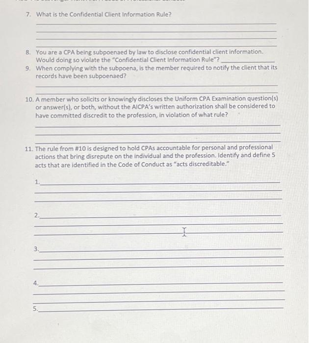 Solved 2. The following questions or scenarios relate to | Chegg.com