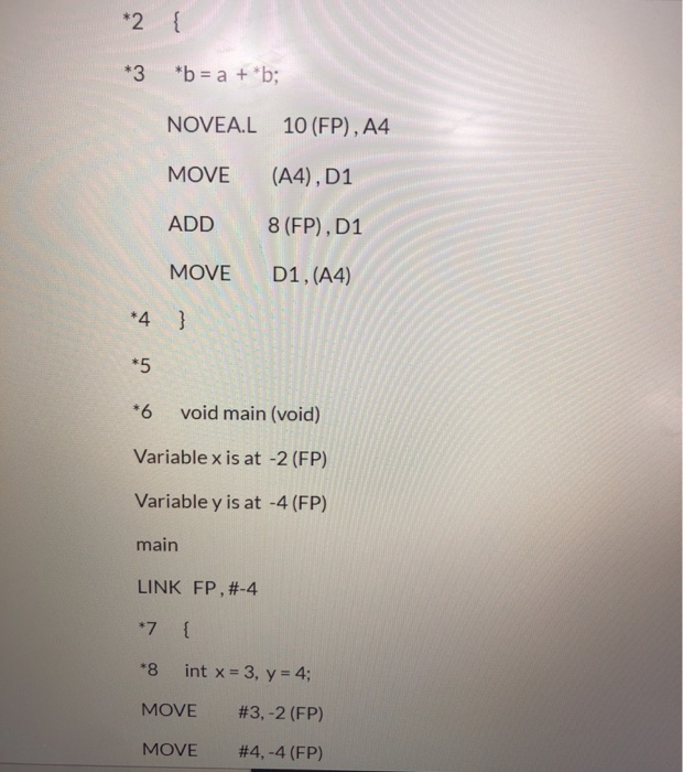 Solved The following code gives an example of a C program | Chegg.com