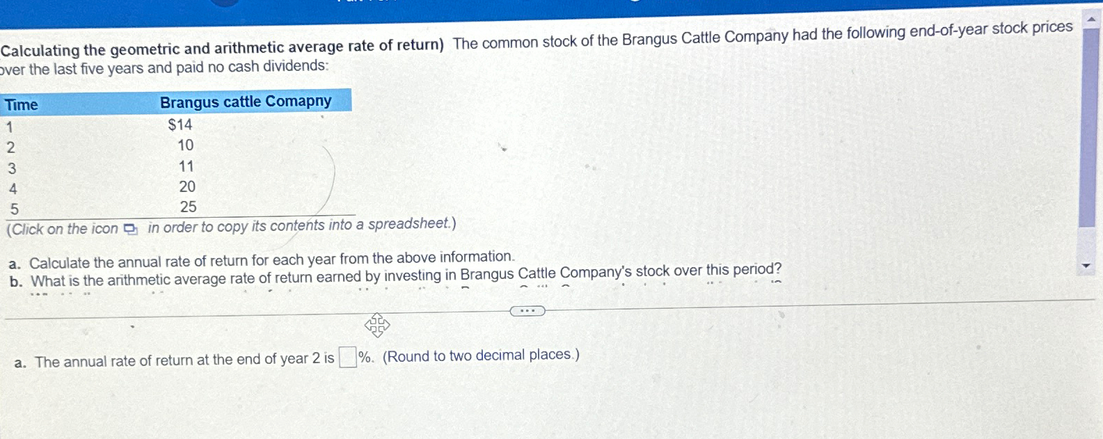 Solved Calculating the geometric and arithmetic average rate | Chegg.com