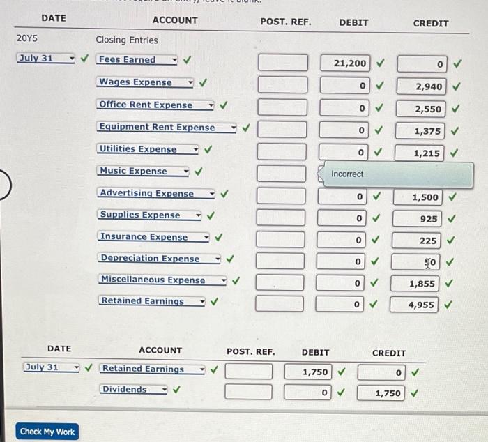 could you help me with the posting references column | Chegg.com