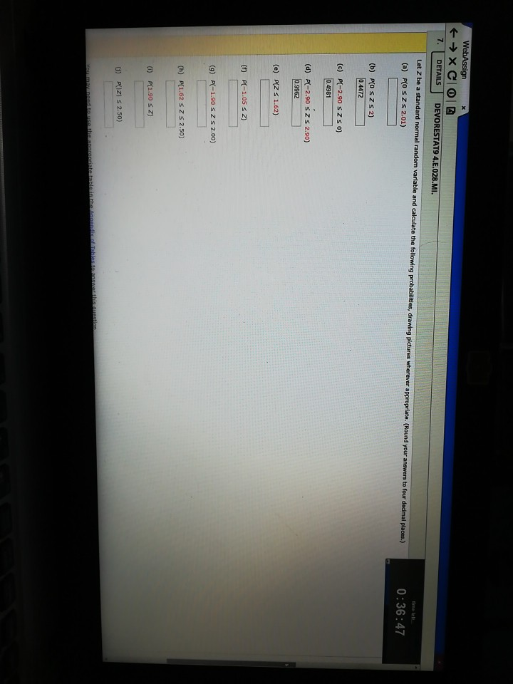 Solved X WebAssign + →XC 7. DETAILS DEVORESTAT9 4.E.028.MI. | Chegg.com