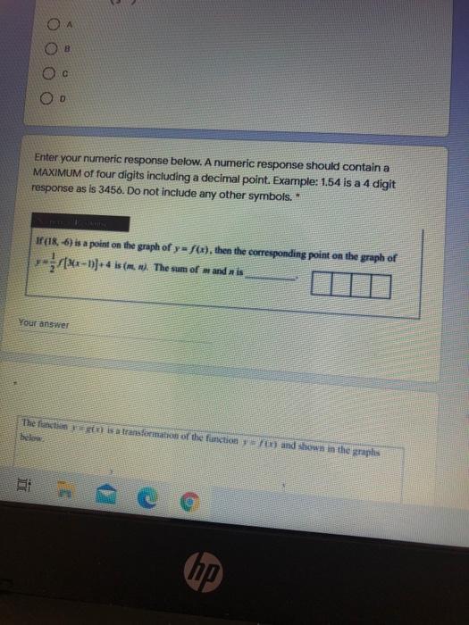 Solved А Enter Your Numeric Response Below A Numeric 