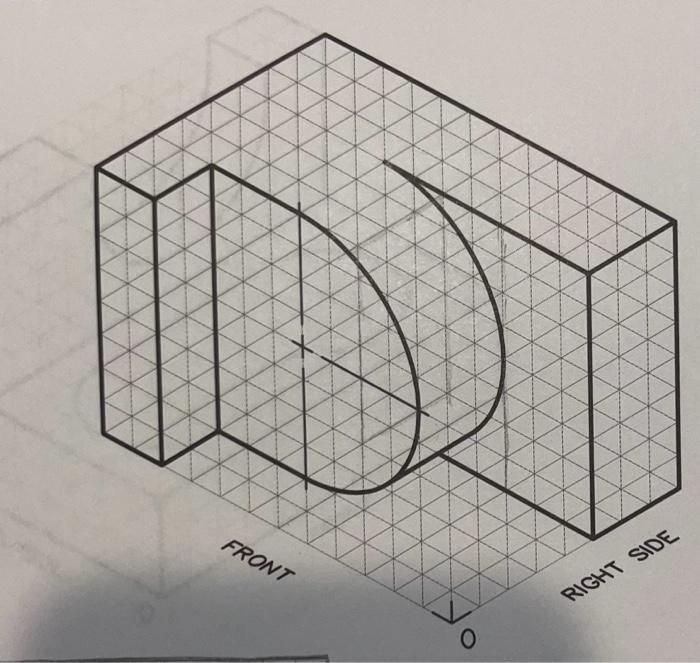 Solved Sketoh the OATHOGRAPHIC views of the objects. | Chegg.com