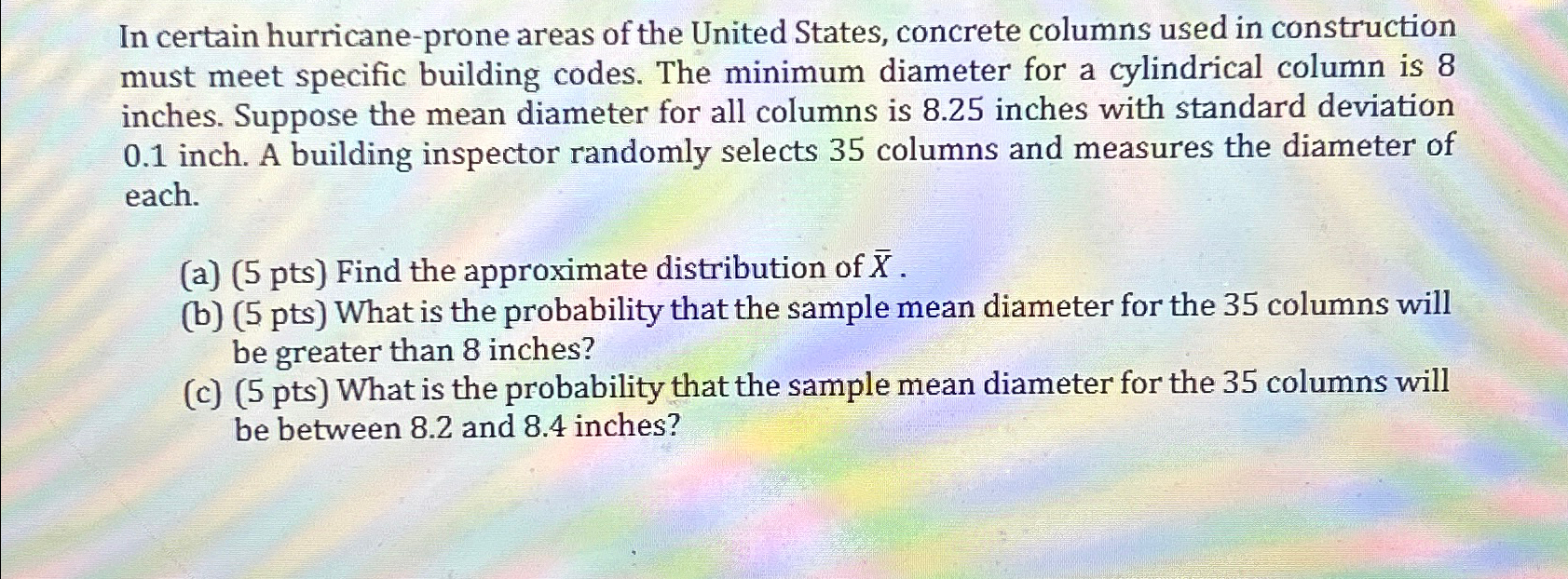 Solved In certain hurricane-prone areas of the United | Chegg.com