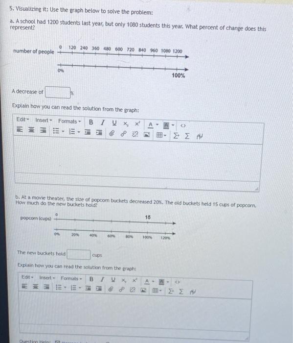 Solved 5. Visualizing it: Use the graph below to solve the | Chegg.com