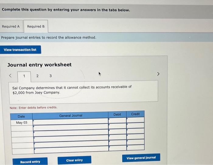 Solved Exercise 7-9 (Static) Comparing direct write-off and | Chegg.com