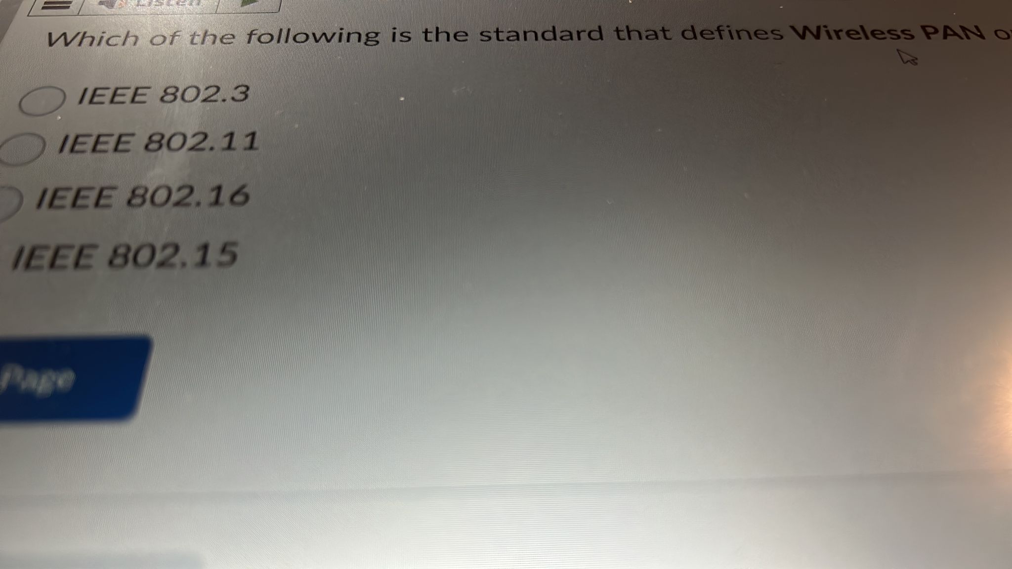 Solved Which of the following is the standard that defines | Chegg.com