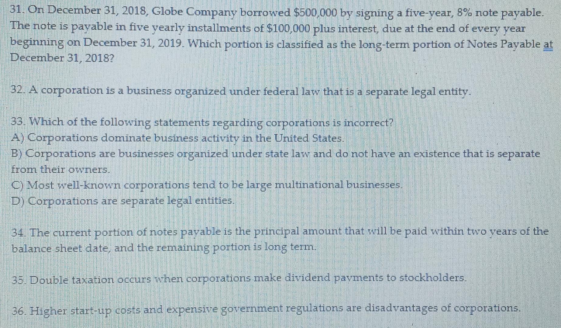 Solved 1. The two major types of receivables are interest | Chegg.com