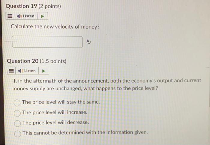 Solved Suppose that the real money demand function take the | Chegg.com