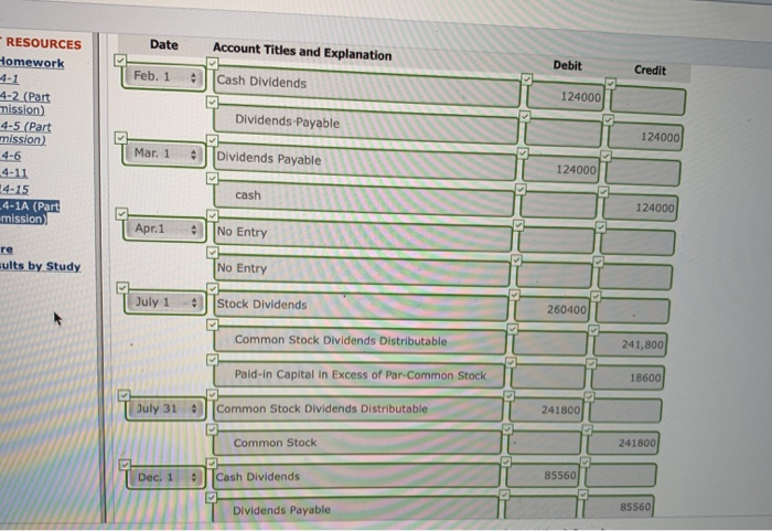 Solved Common Stock Date Explanation Ref Debit Credit | Chegg.com