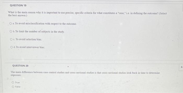 Solved QUESTION 19 What is the main reason why it is | Chegg.com