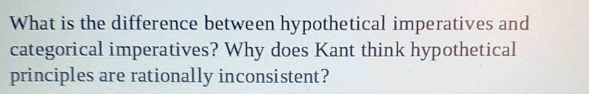 Solved What is the difference between hypothetical | Chegg.com