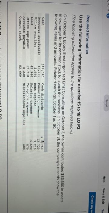 Solved > Saved Help Save & Exit Su Check my w Required | Chegg.com