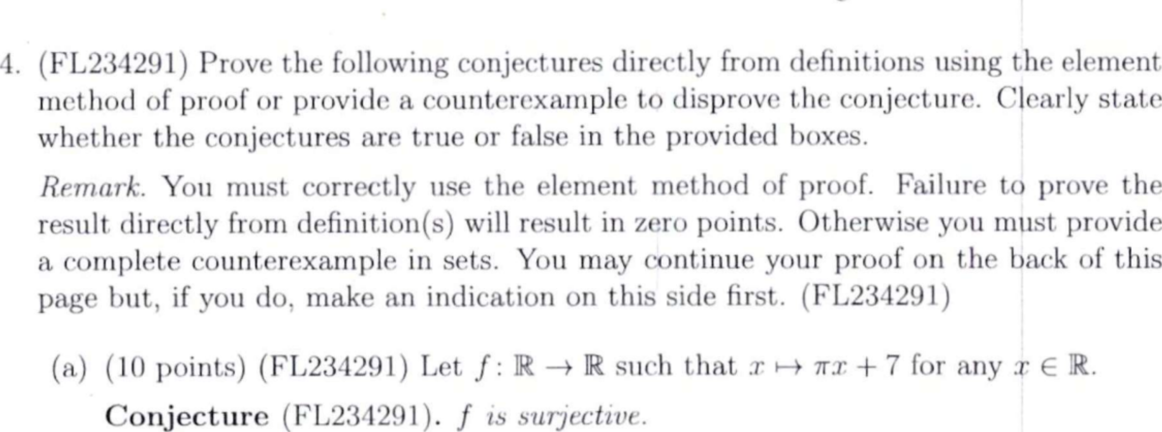 Solved 4. (FL234291) ﻿Prove the following conjectures | Chegg.com