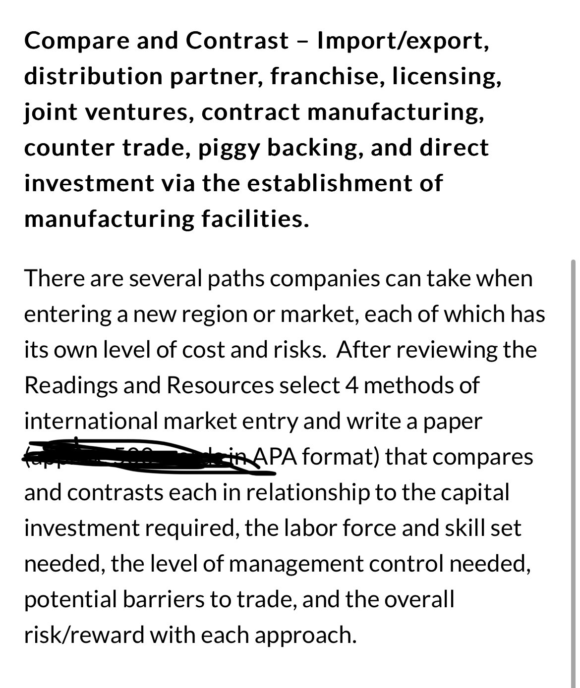 Solved Compare and Contrast - ﻿Import/export,distribution | Chegg.com