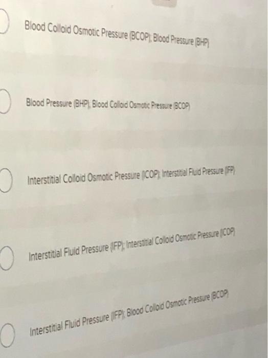 Solved Use the formula for net filtration pressure (NFP) to | Chegg.com