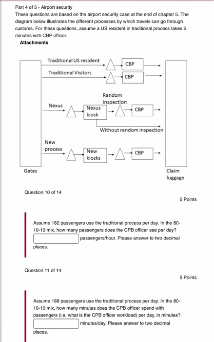 Solved Part 4 of 5 - Airport security These questions are | Chegg.com