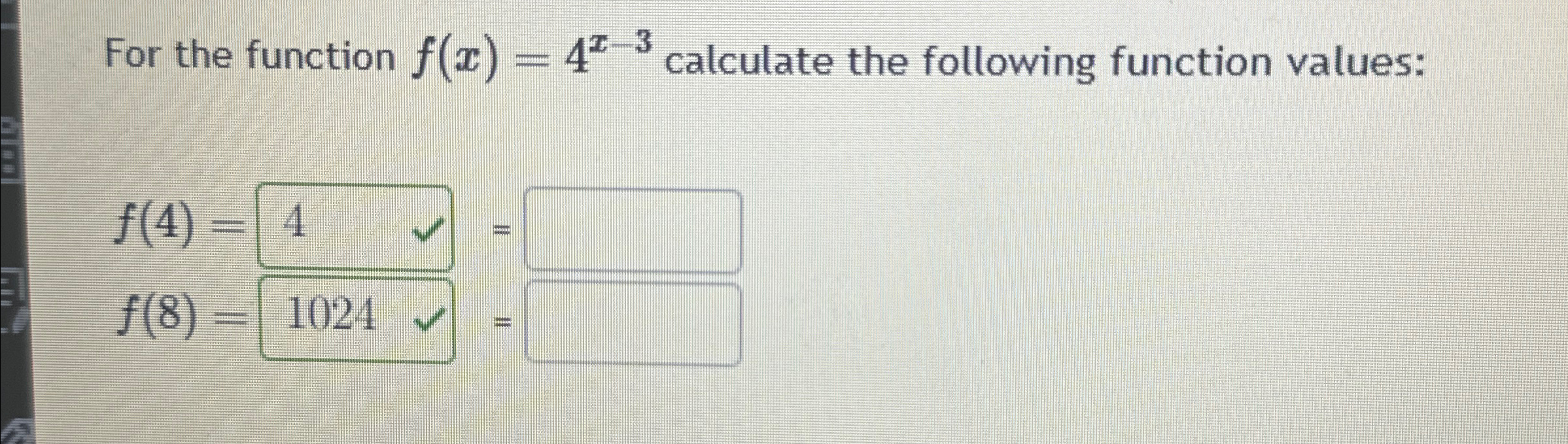 Solved For the function f(x)=4x-3 ﻿calculate the following | Chegg.com