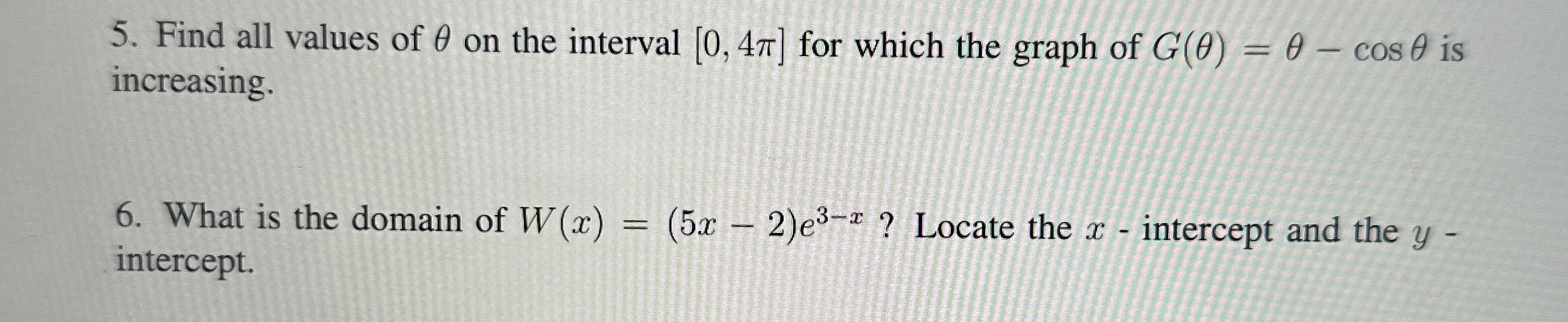 Solved by an EXPERT Find all values of θ ﻿on the interval 0,4π ﻿for which | Chegg.com