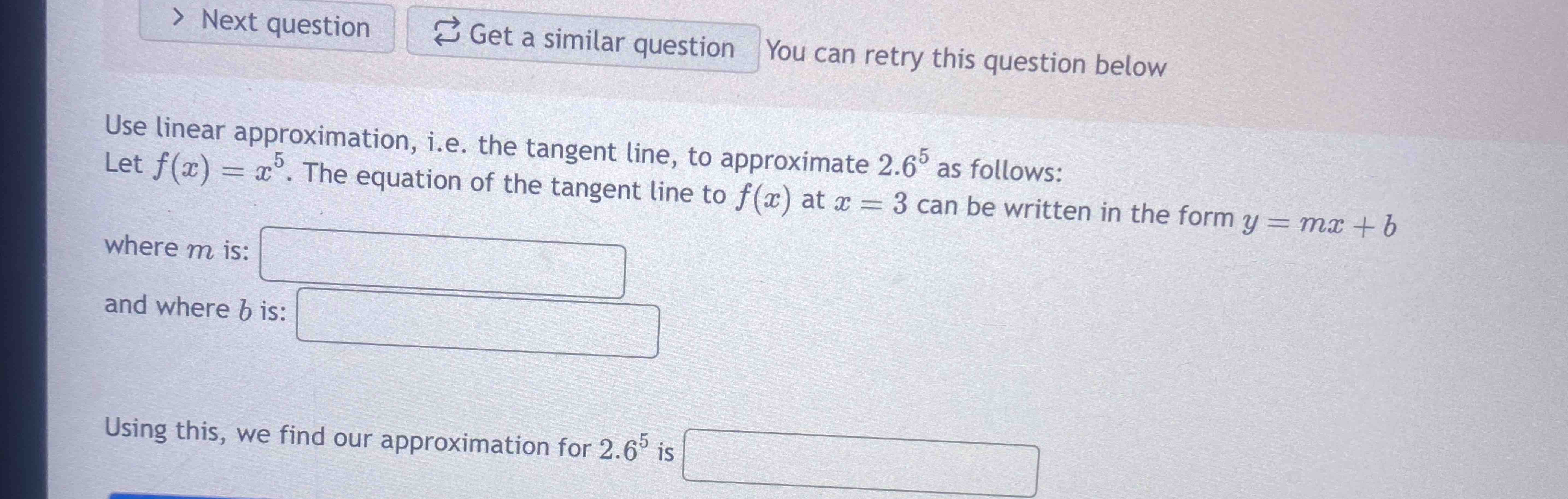 Solved Use linear approximation, i.e. ﻿the tangent line, to | Chegg.com
