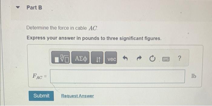 Solved The three cables support the 600-lb load as shown in | Chegg.com