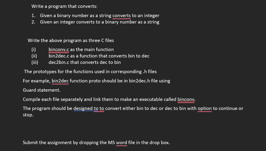 Solved Write a program that converts:Given a binary number | Chegg.com