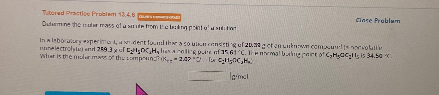 Solved Tutored Practice Problem 13.4.6Close ProblemDetermine | Chegg.com