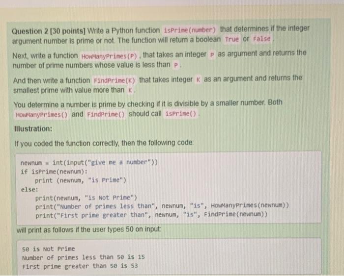 Solved Question 2 30 Points Write A Python Function 