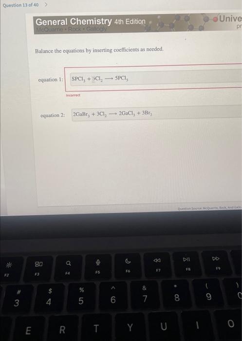 Solved Balance the equations by inserting coefficients as | Chegg.com