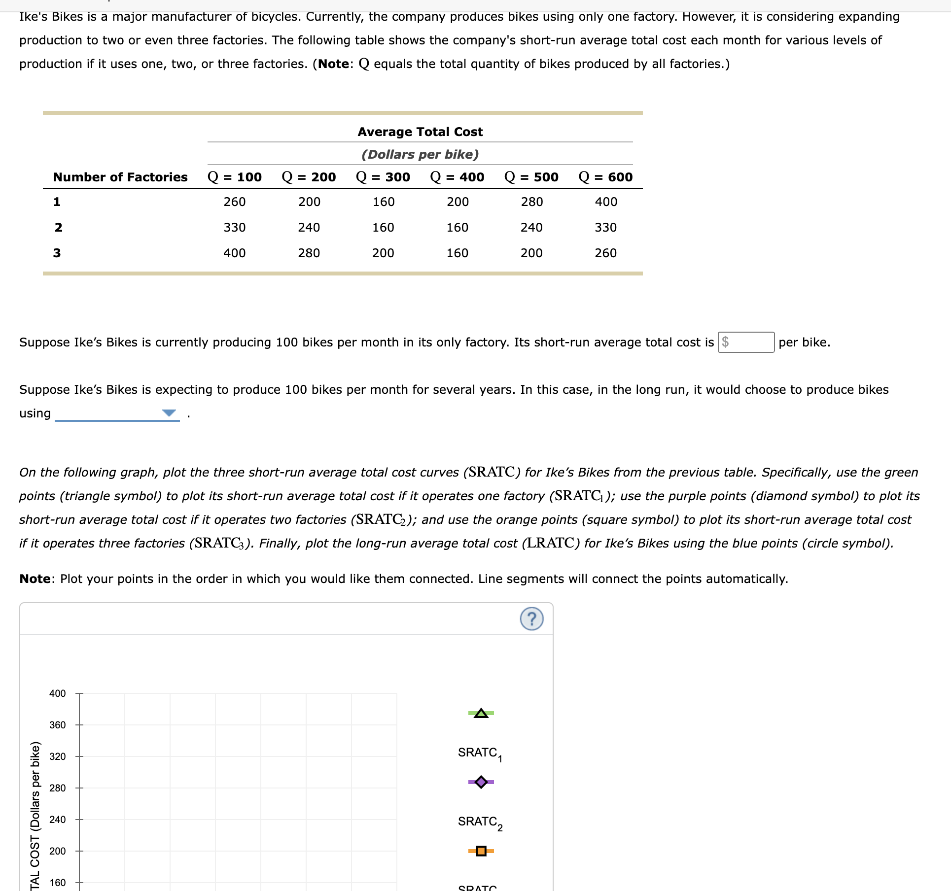 Solved In the long run, over which range of output levels | Chegg.com