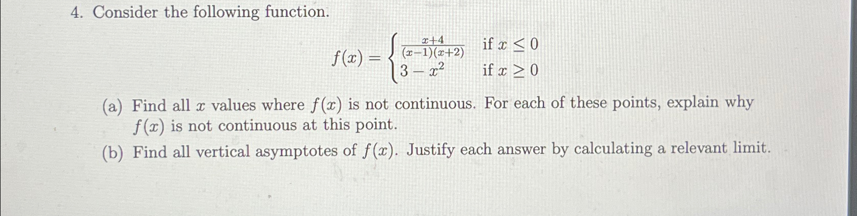 Solved Consider the following | Chegg.com