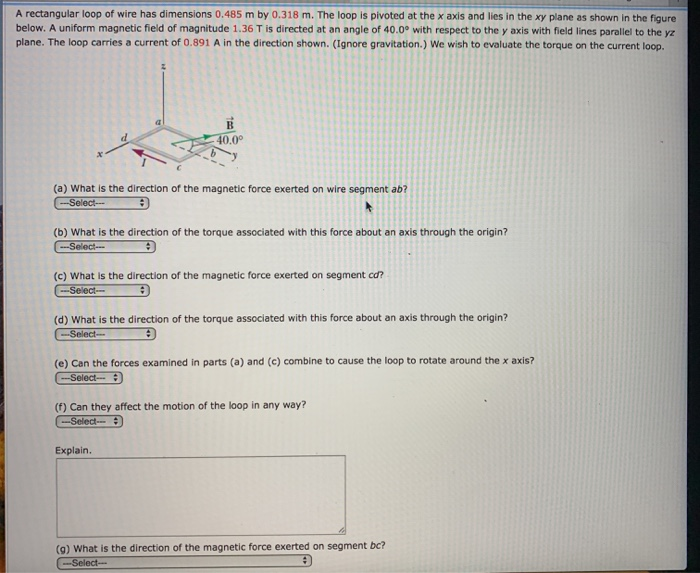 Solved A rectangular loop of wire has dimensions 0.485 m by | Chegg.com