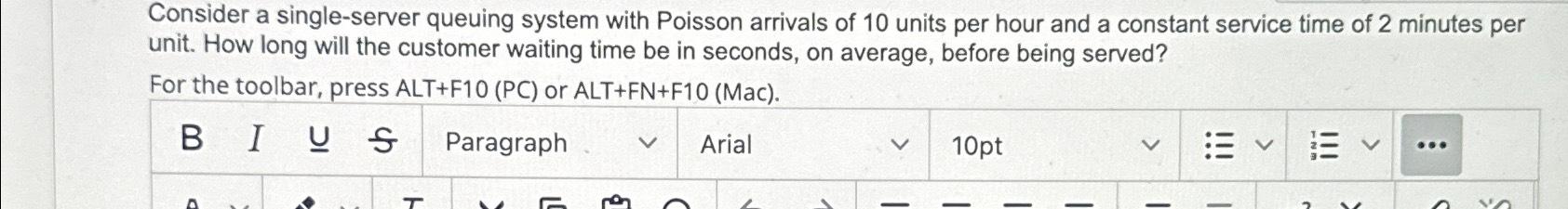 Solved Consider a single-server queuing system with Poisson | Chegg.com