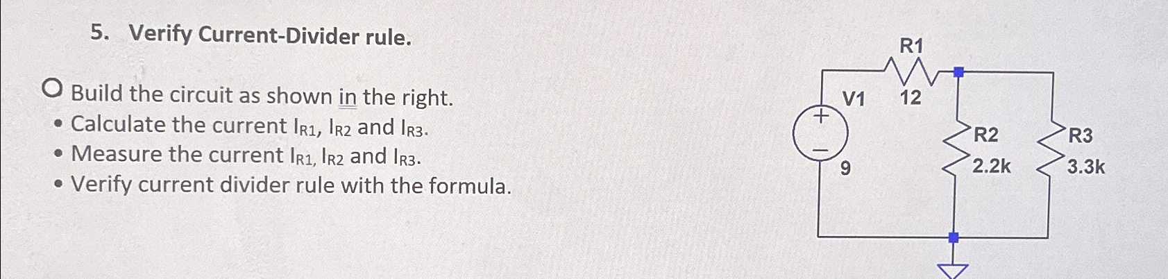 Solved Verify Current-Divider rule.Calculate the current | Chegg.com