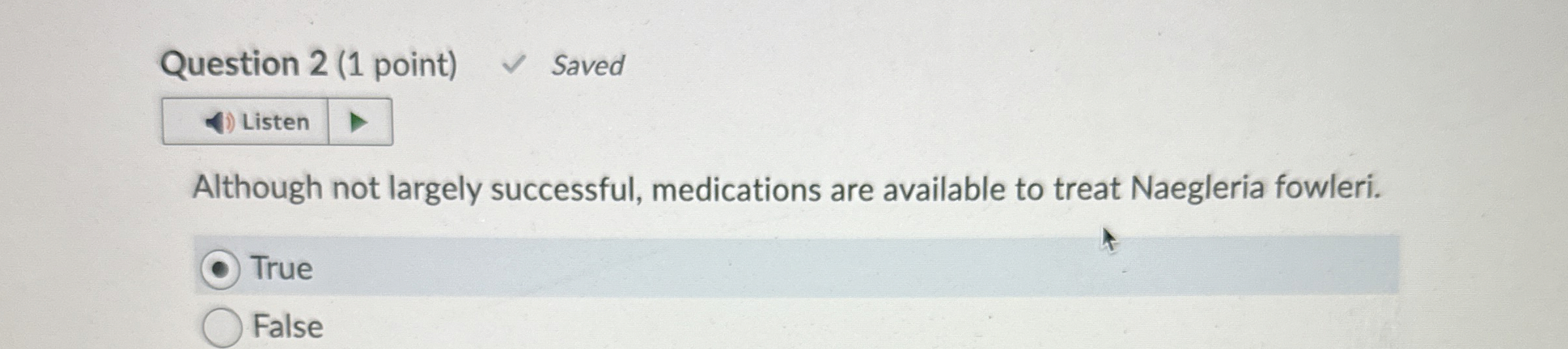 Solved Question 2 (1 ﻿point) ﻿SavedAlthough not largely | Chegg.com