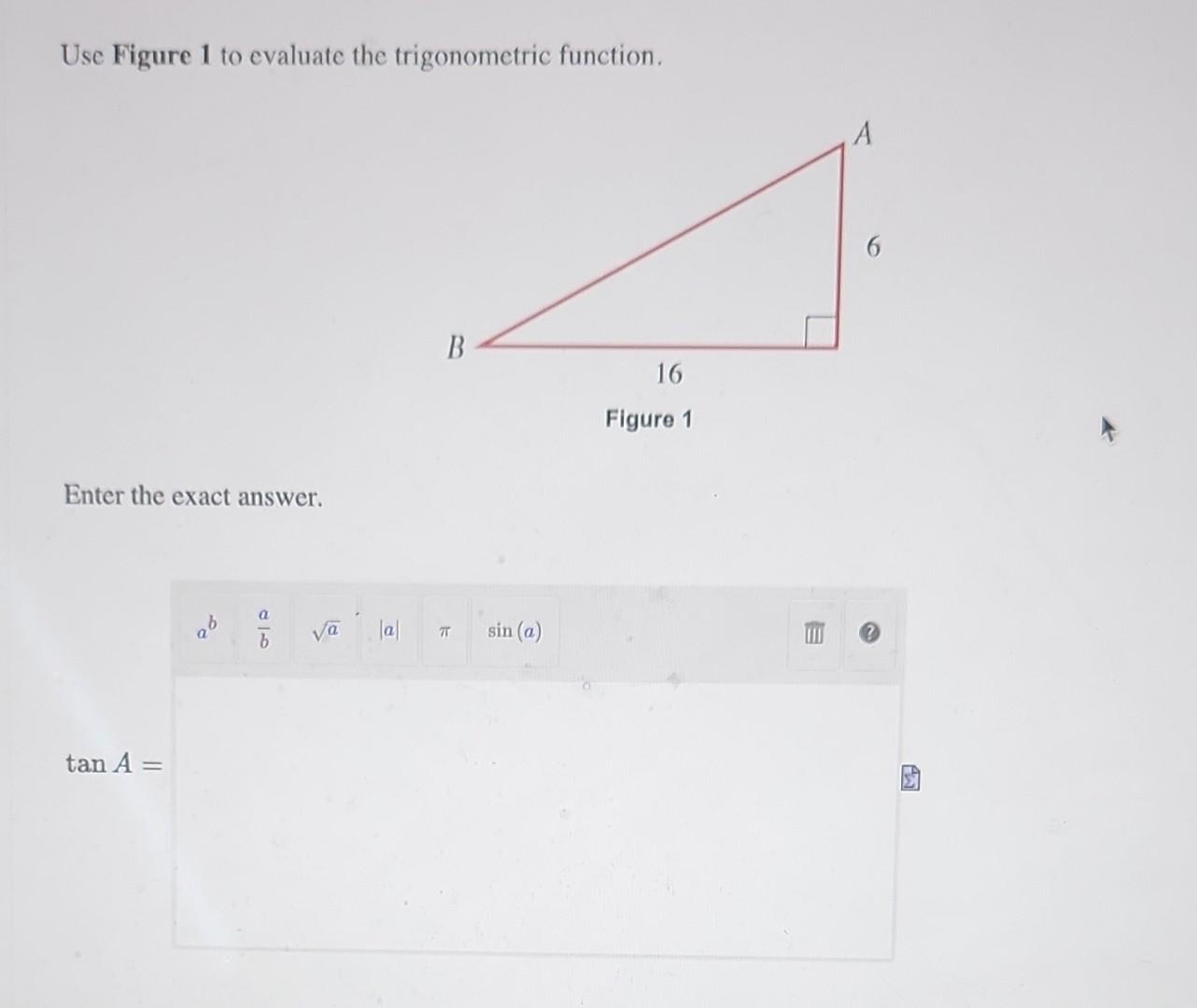 Solved Use Figure 1 to evaluate the trigonometric function. | Chegg.com