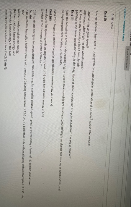 Solved En Browse My Computer Question Completion Status: | Chegg.com