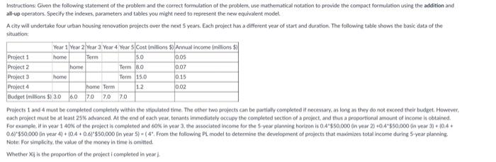 Solved Instructions: Given the following statement of the | Chegg.com